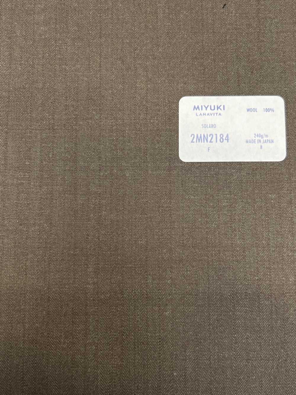 2MN2184 SOLARO Medium Brown Woven Pattern[Textile] Miyuki Woolen Mills ...